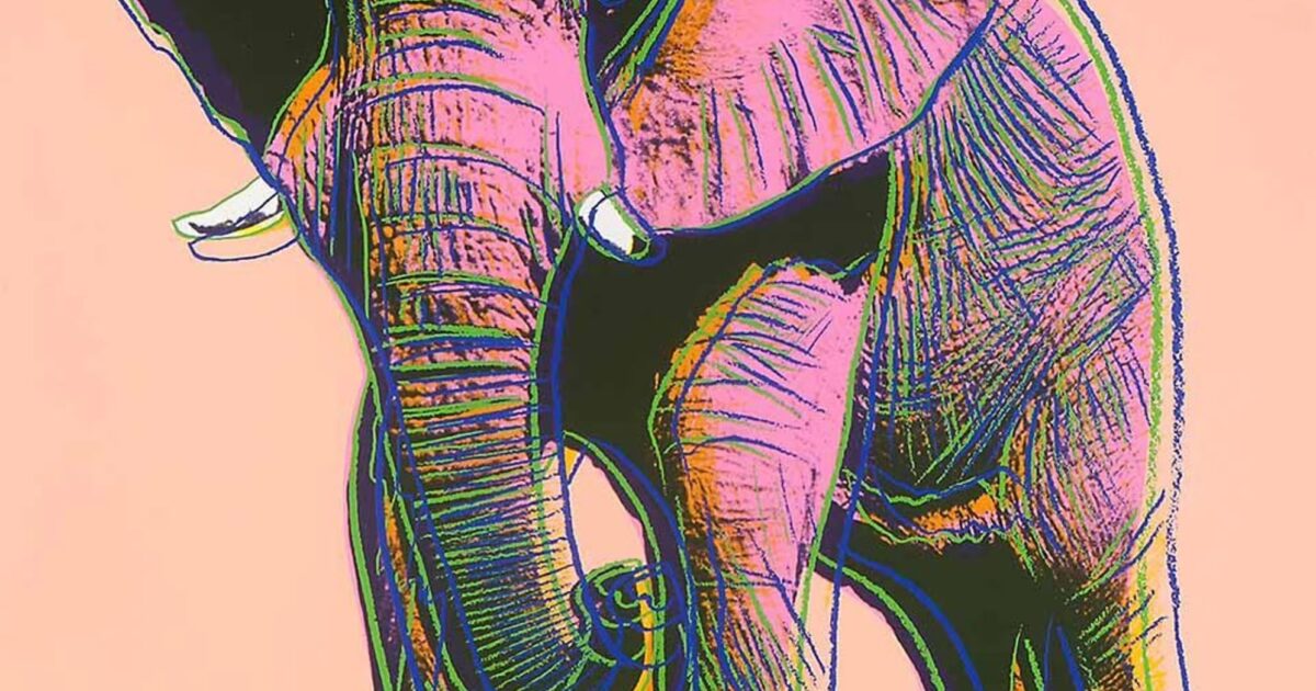 Andy Warhol – African Elephant (F. & S. II. 293) |… | Hang-Up Gallery